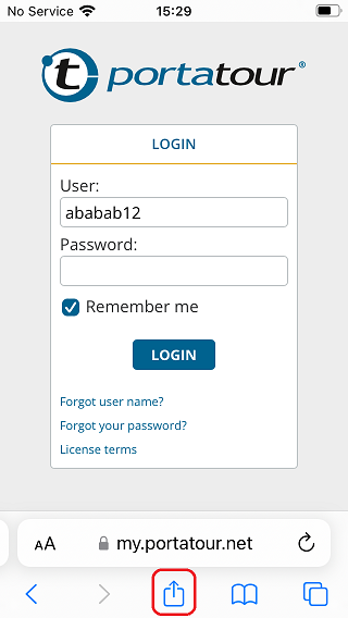 Add portatour® to home screen – portatour® Help Center